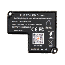 AT-LED-24V Compact PoE+ Lighting Driver for 24V CV LED Lighting Dimmer ...