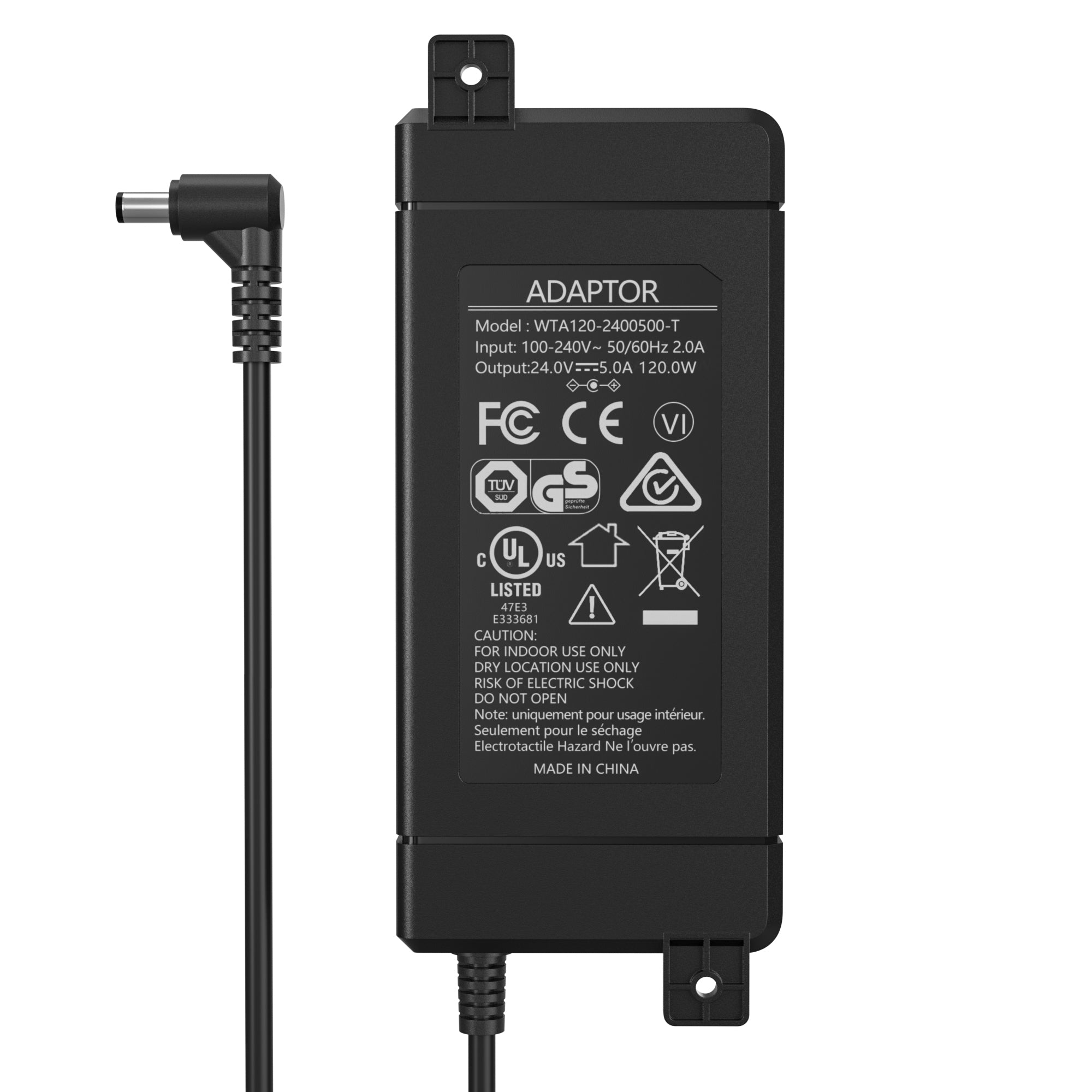 PS-24v120w 24 Volt 120 Watt UL/FCC Certified DC Power Supply – poe-world